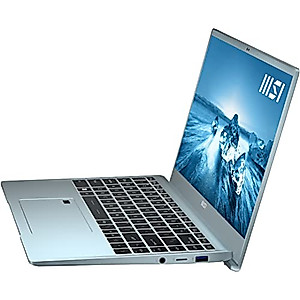 MSI Prestige 14 14" FHD Ultra Thin and Light Professional Laptop: Intel Core i5-1240P GTX 1650 16GB LPDDR4X 512GB NVMe SSD, Thunderbolt 4, MicroSD Card Reader, Win 11 Home: Blue Stone A12SC-010