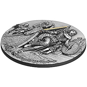 2021 DE Vikings Legend PowerCoin Freydis Eiriksdottir Vikings 2 Oz Silver Coin 5$ Niue 2021 Antique Finish