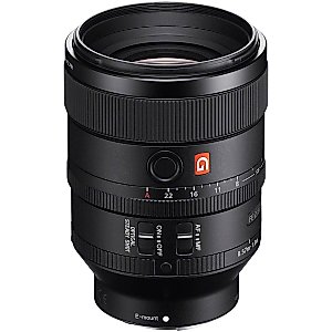 Sony SEL100F28GM 100mm f2.8 Medium-telephoto Fixed Prime Camera Lens, Black