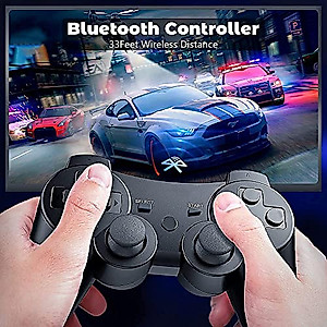 Boowen Wireless Controller for PS3, Upgraded Gaming Controller, 6-Axis High Performance Motion Sense Double Shock 360° Analog Joysticks Remote, Compatible with Sony PlayStation 3