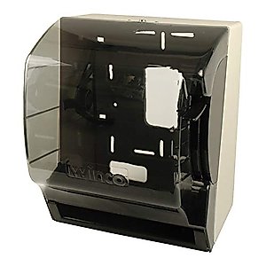 Winco Paper Towel Dispenser, Medium, Gray, Black