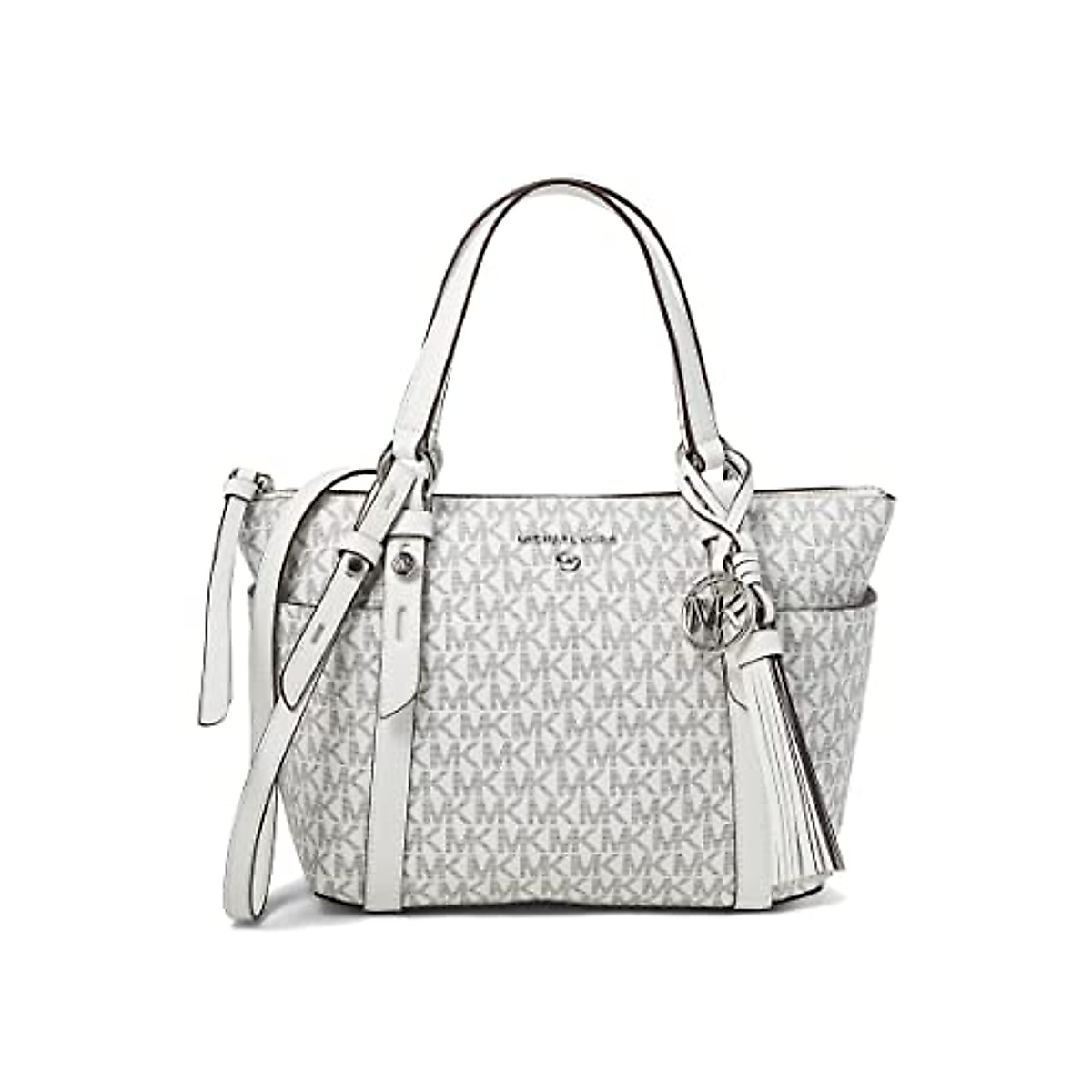 Michael Kors Sullivan Small Convertible Top Zip Tote Optic White/Black One Size