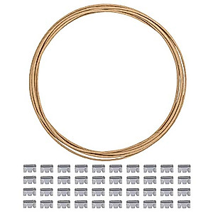 House2Home Upholstery Stay Wire for Sofa Furniture Springs, 20ft with 40 Clips, 16 Gauge, Includes Instructions