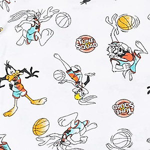 space jam Looney Tunes Baby Boys 3 Pack Short Sleeve Bodysuit Blue/White 24 Months