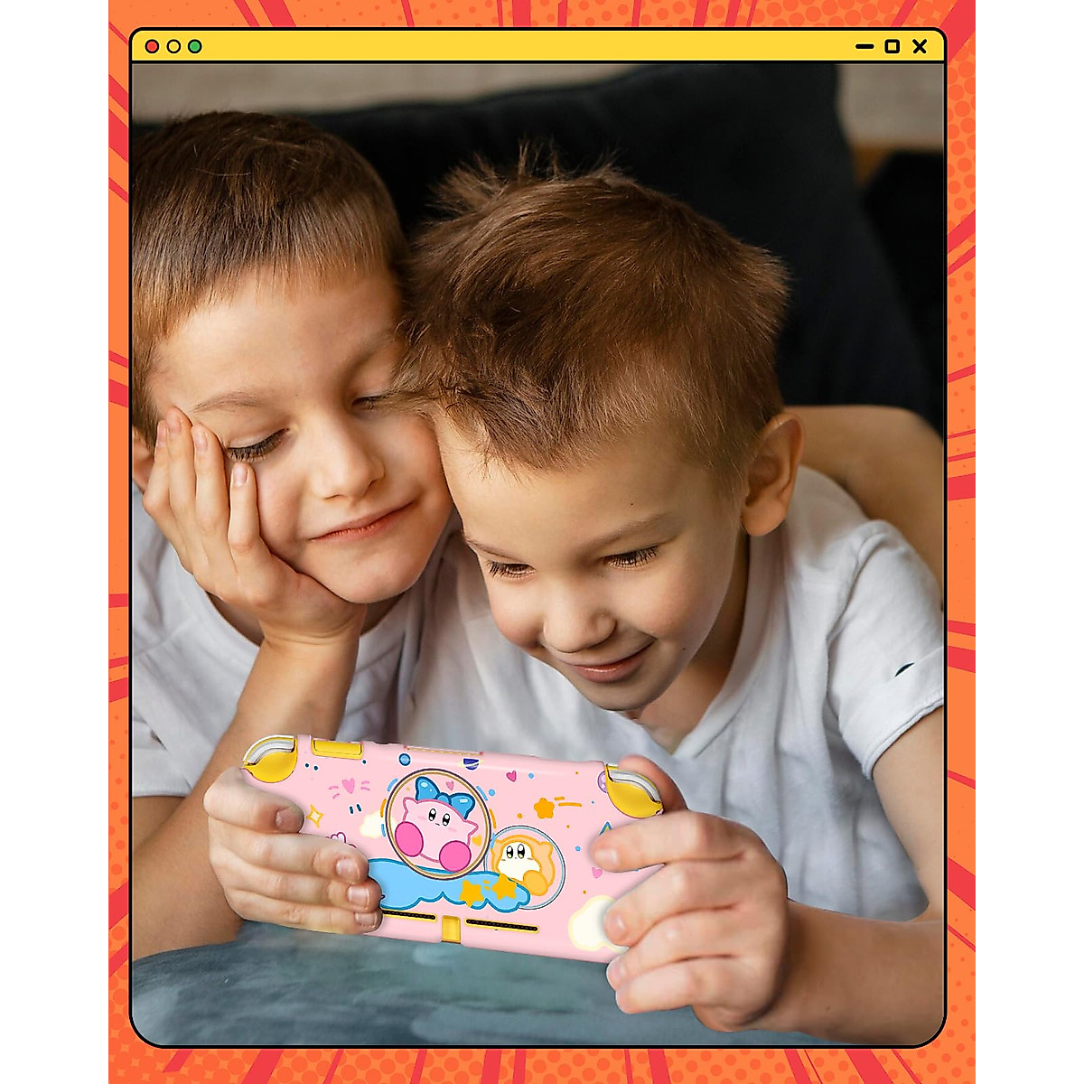 Xinocy (2in1 for Nintendo Switch Lite Case +24 Switch Game Holder Cute Cartoon Character Anime Slim Protective Cases Hard Shell for Kids Boys Teens Girls Girly Funny Covers for Switch Lite 2019