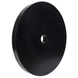 Signature Fitness Cast Iron Plate Weight Plate for Strength Training and Weightlifting, 2-Inch Center (Olympic), 45LB (Single)