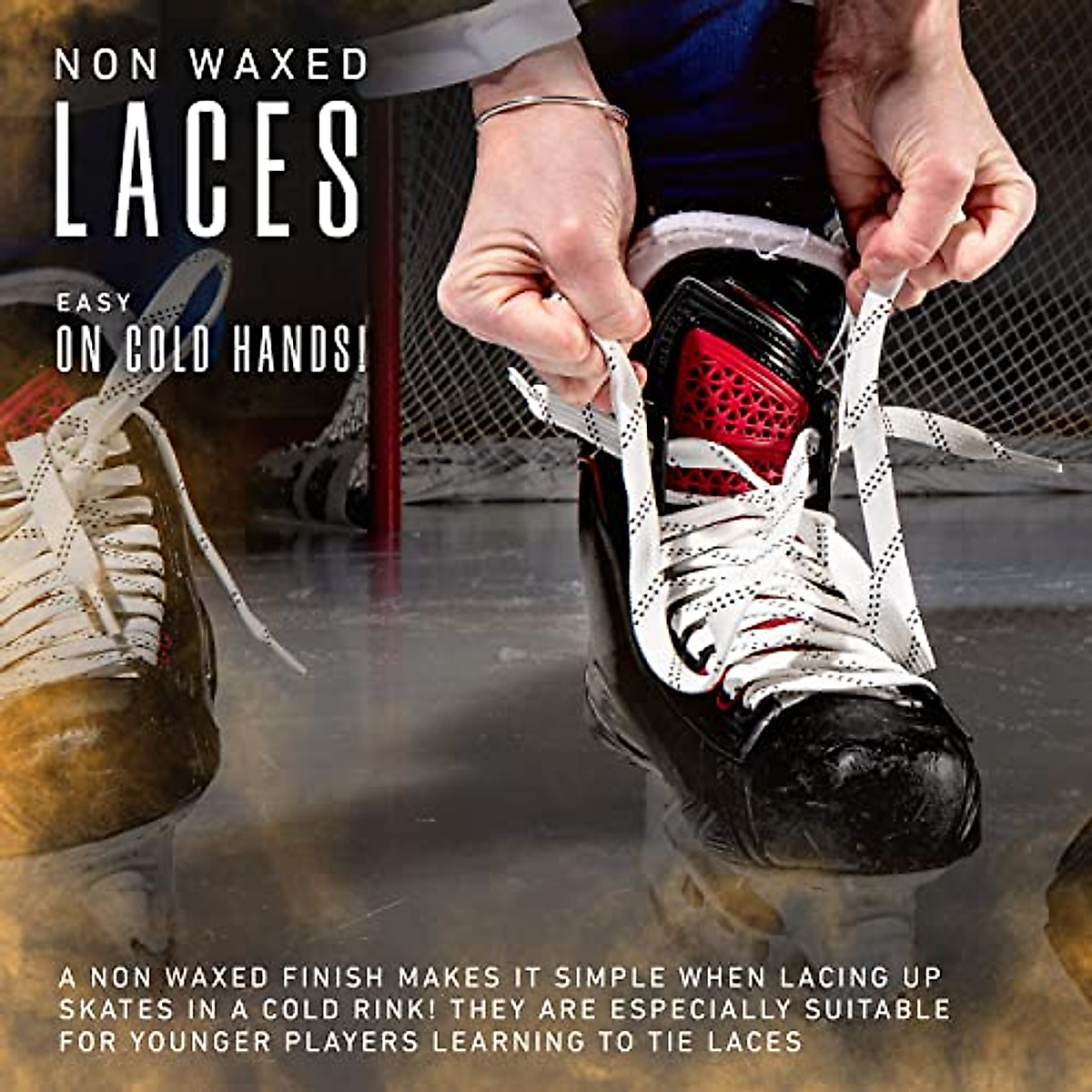 Franklin Sports Sports (200) 42092z 108 Non Waxed Laces, White/Black