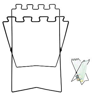 ciciglow Trash Bag Holder, Outdoor Garbage Stand, Home Kitchen Foldable Trash Bag Bracket for Camping, Leaves, Gardening and Parties