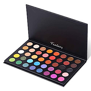 Highly Pigmented Eye Makeup Palette, Matte Shimmer Metallic Eyeshadow Pallet Long Lasting Blendable Natural Colors Make Up Eye Shadows Cosmetics Gift Kit