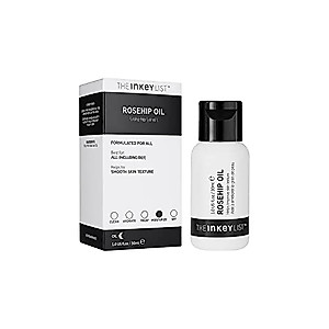 The INKEY List Rosehip Oil, Natural Facial Oil to Moisturize Skin, Improve Uneven Skin Tone and Texture, 1.01 fl oz