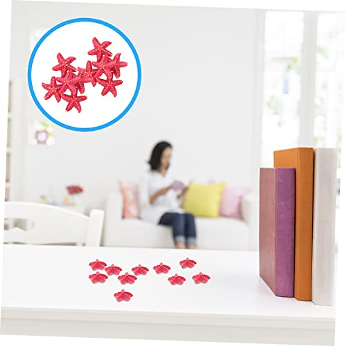 Garneck 10pcs Aquarium Pet Ornament Fish Tank Ornament Bonsai Ocean Animal Wedding Table Decor Mini Sea Stars Crafts Dining Table Decor Miniature Sea Stars Decoration Resin Statuette Beach