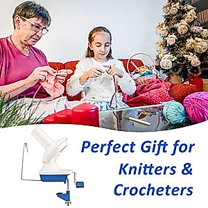 Adhafera Yarn Winder, Yarn Ball Winder for Crocheting, The Helper for Yarn Collection Lovers