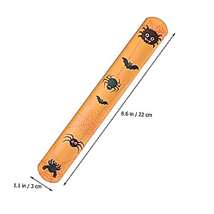 FOYTOKI 250 pcs Fillers Decorations Random Halloween Assorted Classroom Prizes Supplies Decoration Ring Witches Favors Goodie Bag Bracelet Spider Wristbands Bracelets Kids Party Snap Bulk