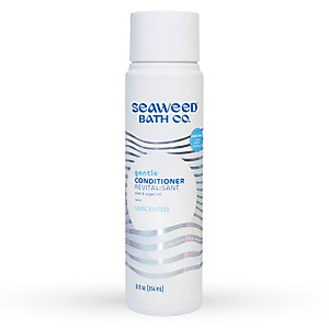 Seaweed Bath Co. Gentle Conditioner, Unscented, 12 Ounce, Sustainably Harvested Seaweed, Aloe, Argan Oil, for Sensitive Scalps