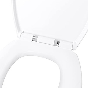 Ginsey Home+Solutions Nightlight Elongated Plastic Toilet Seat, White (00367)
