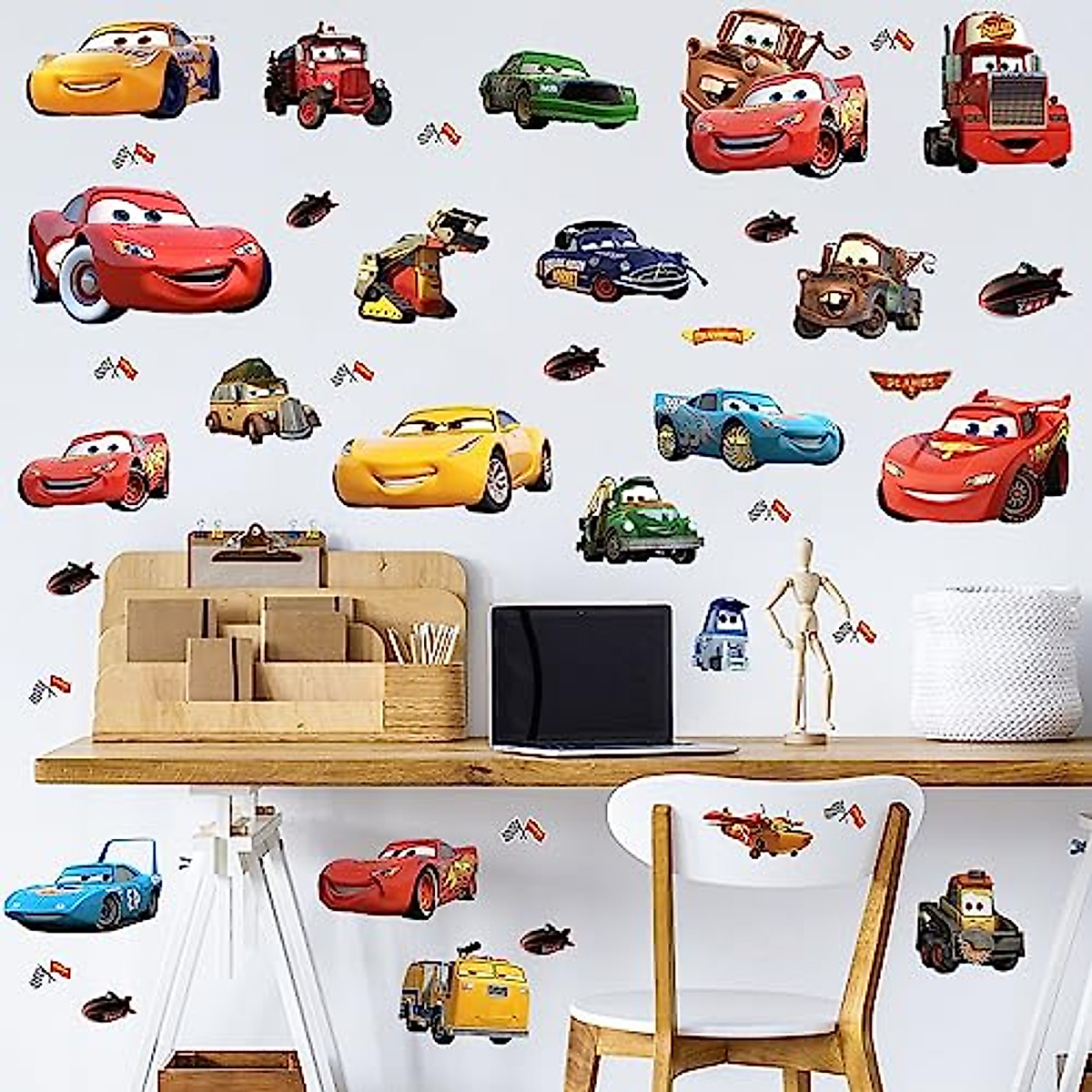 Anime Wall Decals Removable Cartoon Wall Stickers Large Peel and Stick Mural for Girls Kids Childrens Bedroom Living Room Baby Nursery Decoration