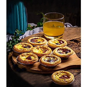 Yesland 500 Pack Aluminum Foil Egg Tart Molds, 2.8 Inch Disposable Pie Tins Pans and Tinfoil Cupcake Circular Baking Cup for Baking, Making Tarts, Quiche Pie, Caramel Pudding