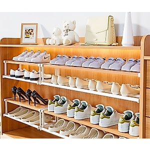1pcs Shoe Storage Rack Retractable Shoe Cabinet Hanging Shoe Rack White Shoe Rack Expandable Shoe Rack Adjustable Shoe Rack Multifunctional Cabinet Shelf Storage Under The Shelf Hanging Shelf