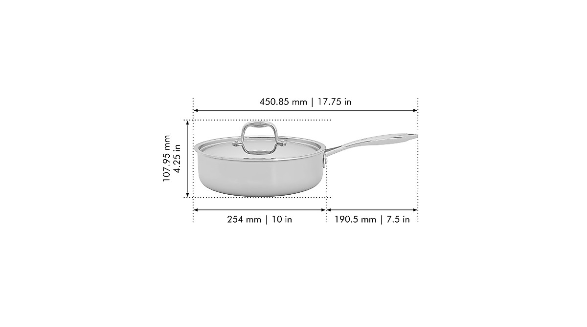 HENCKELS Clad Impulse 10-Pc Stainless Steel Cookware Set