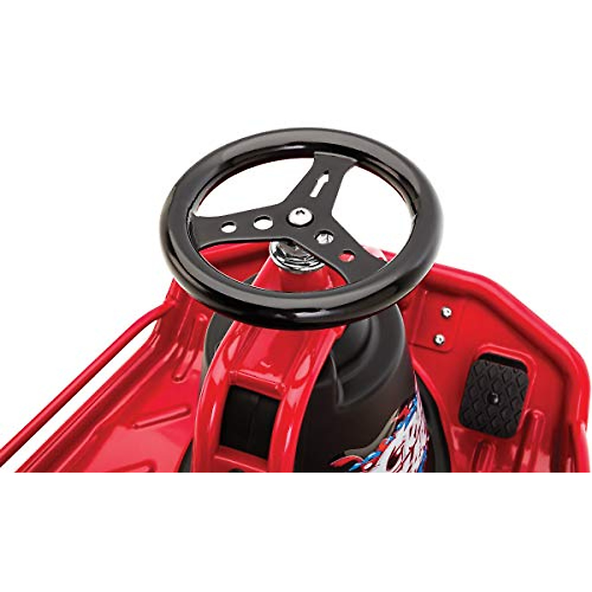 Razor Crazy Cart - 24V Electric Drifting Go Kart - Variable Speed, Up to 12 mph, Drift Bar for Controlled Drifts, One Size, Black/Red