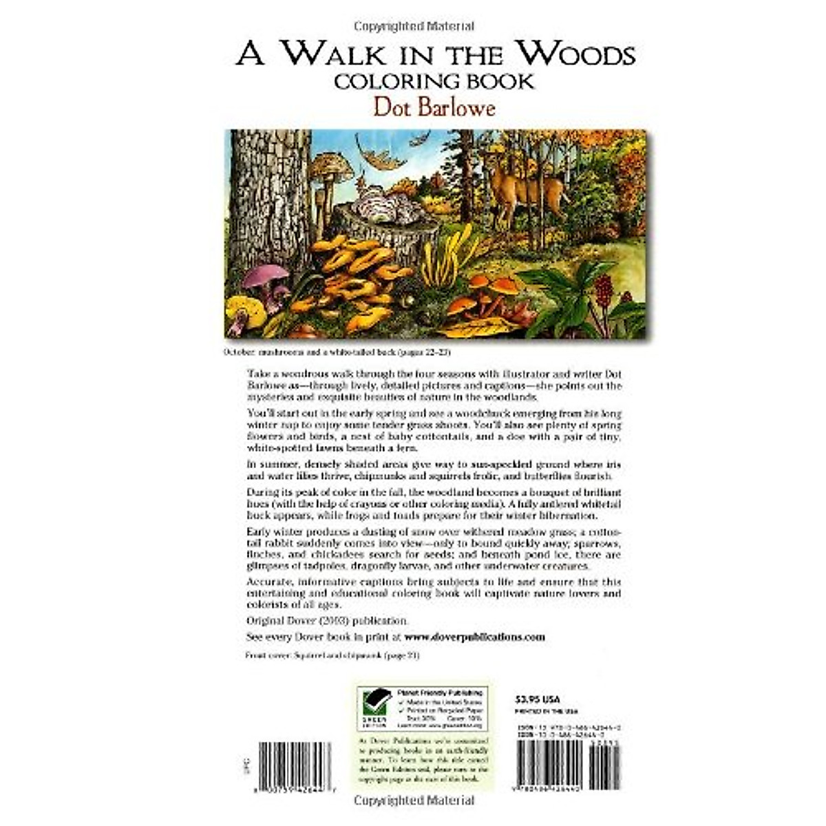A Walk in the Woods (Dover Nature Coloring Book)
