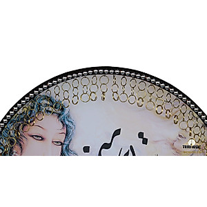 Persian Painting Daf, Deff, Def, Erbane, Bendir with Soft Case