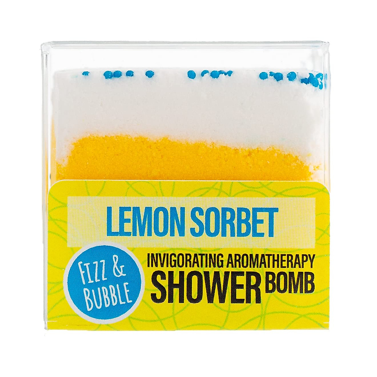 Fizz & Bubble Aromatherapy Shower Steamer and Shower Bomb for Relaxation and Relief for Adults, Women, Kids, and Gifts - Lemon Sorbet