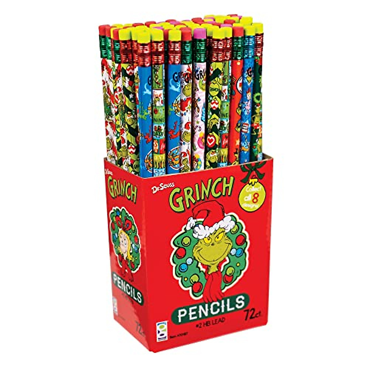 Raymond Geddes Dr. Seuss Grinch Pencil Display of 72, (70487)