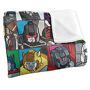 Transformers Transformers Squares Silky Touch Super Soft Throw Blanket 50" x 60"