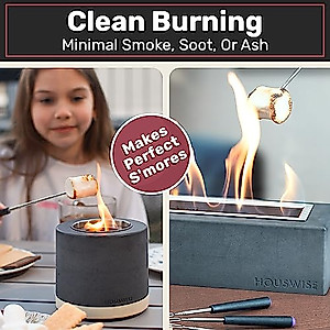 Bio Ethanol Fireplace Fuel 3 x 1 Liter - Bioethanol Fuel Tabletop Fire Pit, Bio Ethanol Fuel for Table Top Fire Pit & Ethanol Fireplaces - Made in USA