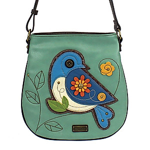 Chala Handbags Blue Bird Deluxe Crossbody Handbag