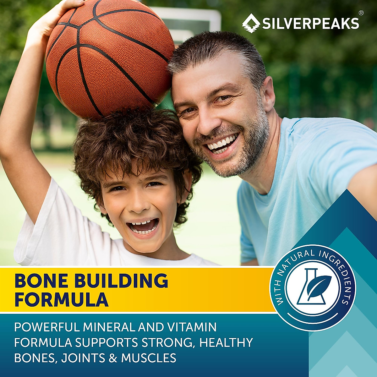 SILVERPEAKS Growth Gummies to Grow Taller - Height Growth Maximizer with Calcium Magnesium Vitamin D3 K2 - Bone Growth Get Taller Supplement - Natural Growth Pills - 60 Calcium Chews for Women & Men