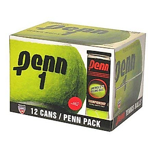 Penn Championship High Altitude Head Tennis Balls – 12 Pack 36 Balls Yellow - USTA & ITF Approved - Official Ball of The United States Tennis Association Leagues - Natural Rubber for consistent Play