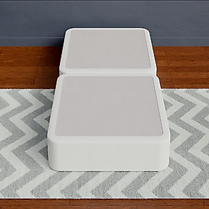 Spinal Solution 4-Inch Wood Split Low Profile Traditional Box Spring/Foundation for Mattress, Twin XL, White