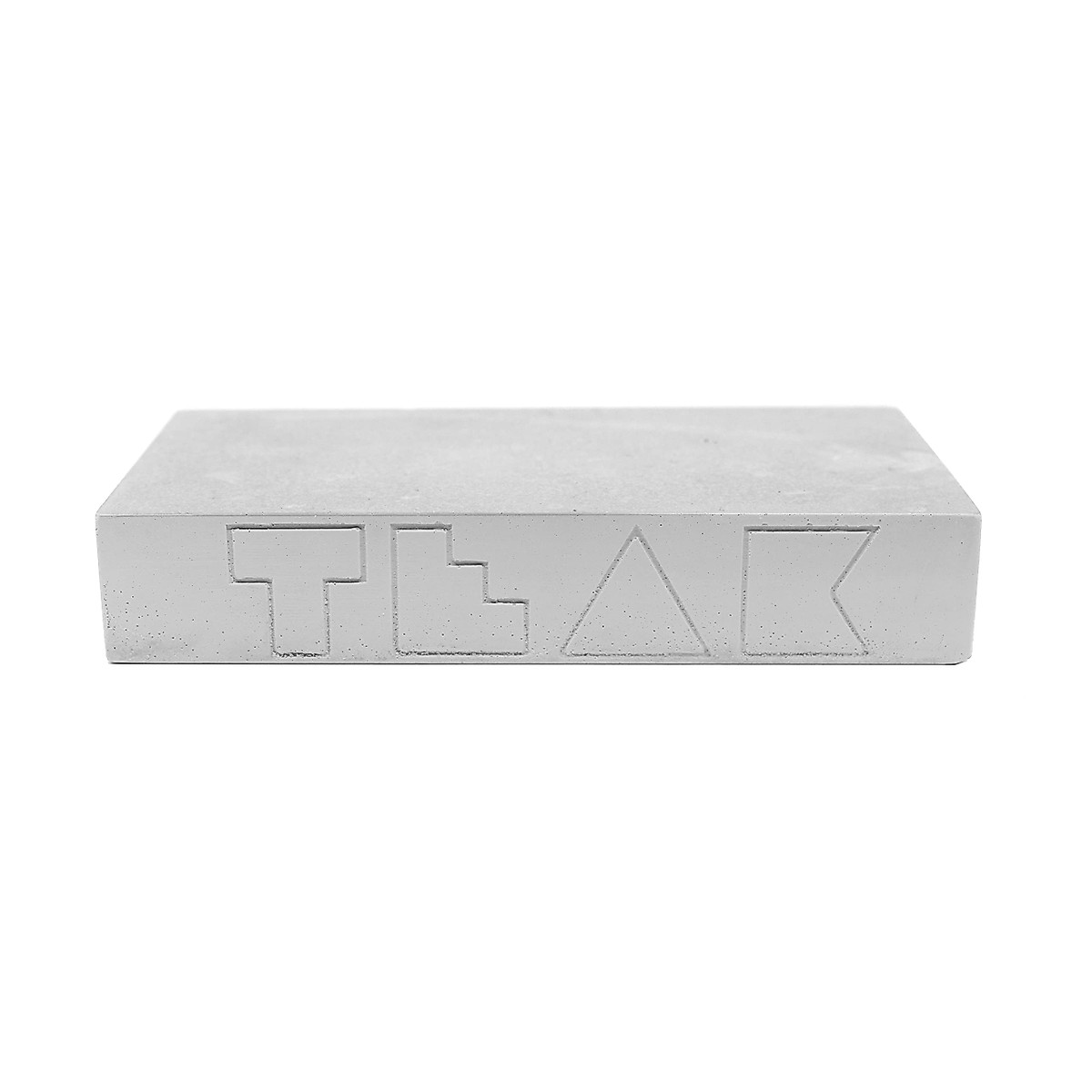 Teak Tuning Monument Series Concrete Fingerboard Obstacle, Big Slab Manual Pad - 5.5" Wide, 3" Long, 1" Tall - Ultra Premium, Super Durable Polymer Modified Concrete - Sterling Gray Colorway