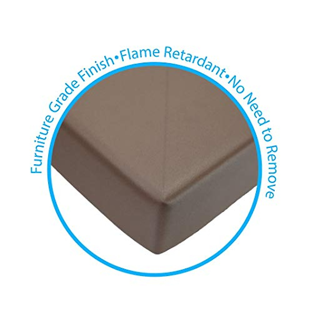 KidKusion Soft Seat Hearth Pad | Made in USA | Taupe | 90" x 14" | Fireplace and Hearth Protection