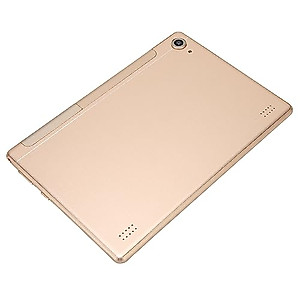 Airshi Office Tablet, US Plug 100‑240V 6GB RAM 128GB ROM HD Tablet for Travel (Gold)