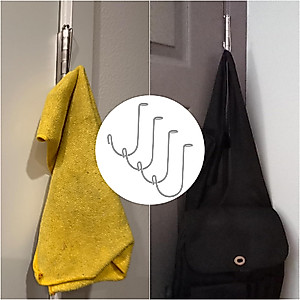 AQDD 4 Pack Door Pin Hinge Hanger Over The Door Hooks Renter Friendly Apartment Must Haves