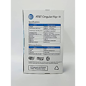 AT&T CINGULAR FLIP 4 SMARTFLIP IV U102AA 4G Phone for AT&T