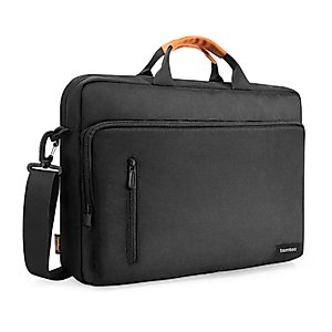 tomtoc Protective Laptop Shoulder Bag for 13-14 Inch MacBook Air/Pro, 13.4-14.4 Surface Laptop Studio/7/6/5/4/3, HP Chromebook 14, Acer Aspire 14, ASUS Zenbook 14, Dell Inspiron 14, Business Briefcase