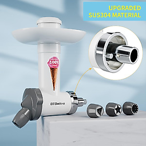 OTOmitra Dairy-Free Ice Cream Maker Attachment for KitchenAid Stand Mixer, Frozen Fruit Soft Serve Maker, Healthy Sorbet Maker, Frozen Yogurt Maker, Dishwasher Safe Natural Soft Serve Ice Cream Maker