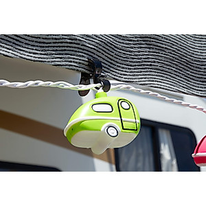 Camco RV Awning Valance Clips - Easily Hang Rope or Party Lights from Your RV's Awning Valance or Pop-Up Shelter - includes a Pack of (10) Clips (42709)