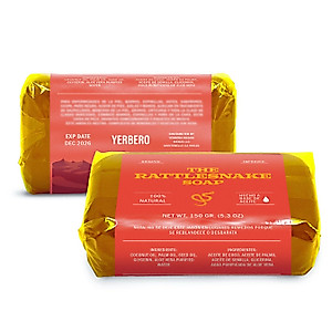 YERBERO - 1 Soap The Rattlesnake Soap 5.3 oz (150g) Each - (Hecho a Base de Aceite) Big Size - Made in Mexico.