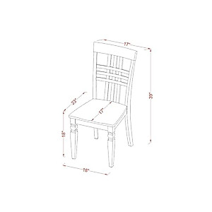 HomeStock Antique Appeal Table Set with A Dining Table and Dining Chairs