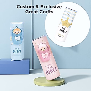 GMFINE Sublimation Tumbler Blank 20 oz Skinny Straight with Lids & Metal Straw, Stainless Steel Insulated Sublimation Cups Blank for Mugs Tumbler Heat Press, Pack of 12