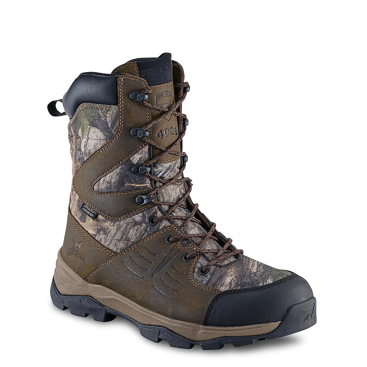 Irish Setter, Terrain, Men’s, 10", Waterproof, Insulated 400g, Hunting Boot, Mossy Oak Country DNA (P), 13 EE (Wide)