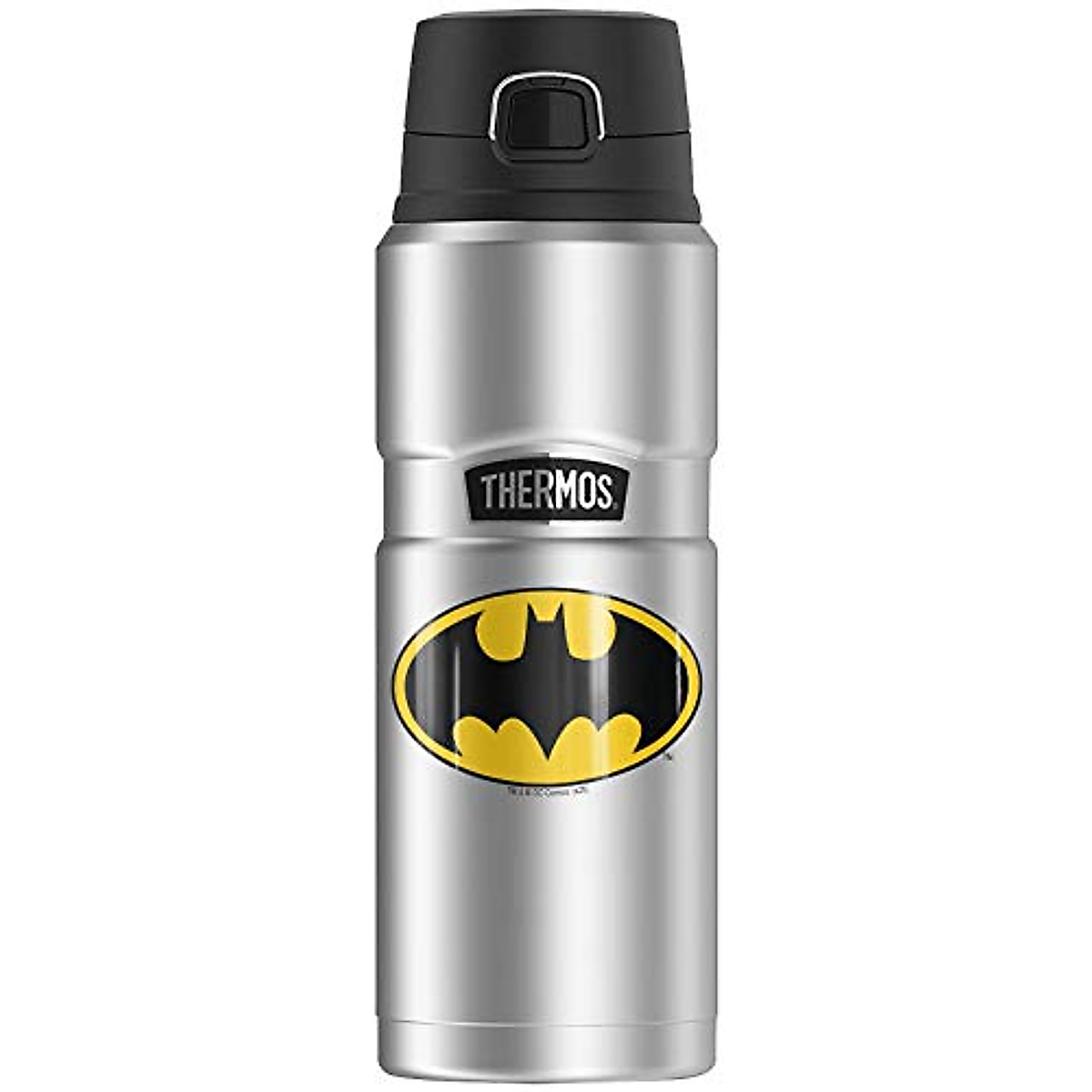 Batman Classic Logo, THERMOS STAINLESS KING Stainless Steel Drink Bottle, Vacuum insulated & Double Wall, 24oz