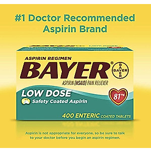 Bayer Low Dose Safety Coated Aspirin 81 mg ( 400 Count )IIIiii