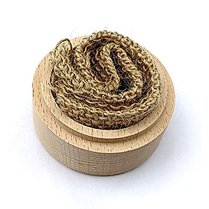 ZZYINH AN207 Personalized Rustic Wedding Wooden Ring Box Jewelry Trinket Storage Container Holder Custom Mr and Mrs Rings Bearer Small Jewelry