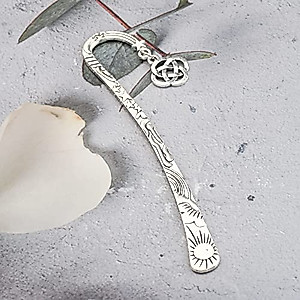 bobauna Scottish Thistle Bookmark Sassenach Themed Jewelry Scotland Gift for Outlander Fans (Knot Bookmark)